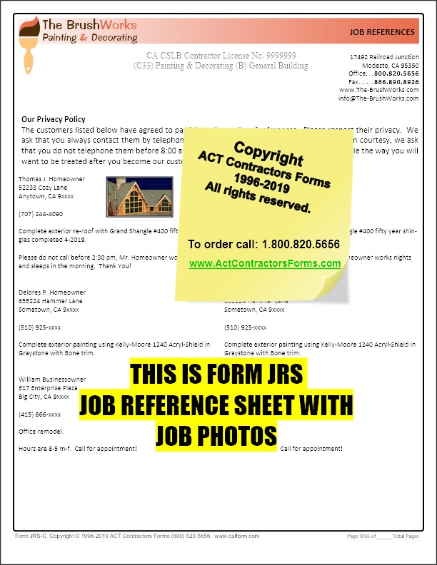Painting Job Proposal Template HQ Printable Documents